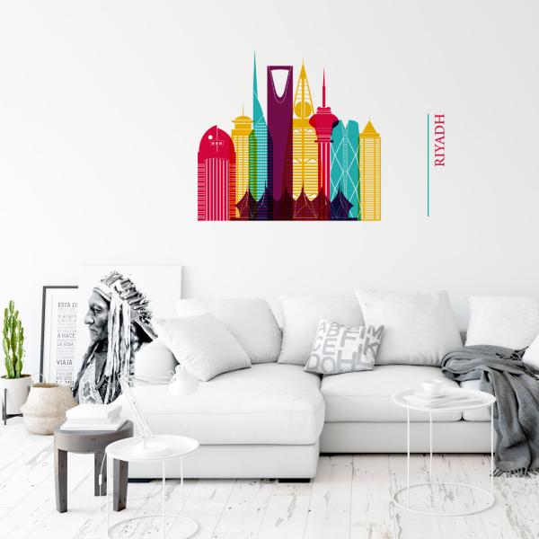 世界の建物☆ シール式ウォールステッカー  歴史的 建造物 建築物  観光 1350×600mm Lsize