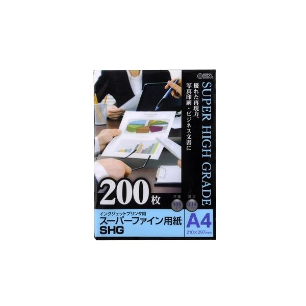 【 特 長 】● 優れた再現力、写真印刷・ビジネス文書に！● インクジェットプリンタ用　Ａ４　２００枚入りです。【 仕 様 】■ サイズ：Ａ４サイズ（２１０×２９７ｍｍ）■ 厚さ：０．１４ｍｍ■ 坪量：１０５ｇ/m2■ 枚数：２００枚【ご注...