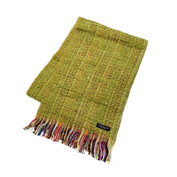 素材アクリル58%・ウール27%・ポリエステル6%・ナイロン6%・コットン3%参考サイズONE SIZE：約28cmx180cmその他フランス発♪ニットメーカー『CORNILLON』。『コルニヨン』の素材は主に乾式アクリル製が使用されており...