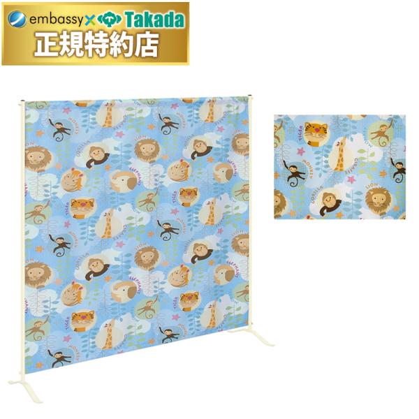 院内の雰囲気を和らげるプリント柄の小児科用メディカルスクリーン。環境にやさしい粉体塗装仕上げのフレームを採用。丸洗い可能な生地。カーテン生地：ポリエステル100％。