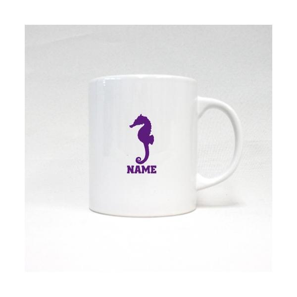 名入れマグカップ お名前入りマグカッププレゼントやギフトに大人気のシンプルデザインのワンポイントシルエットマグカップ。温かい飲み物の季節に。冷たい飲み物の季節にも。保温、保冷効果のある陶器マグ。選べるカラーリングも三色。シングルでもよし♪ペ...