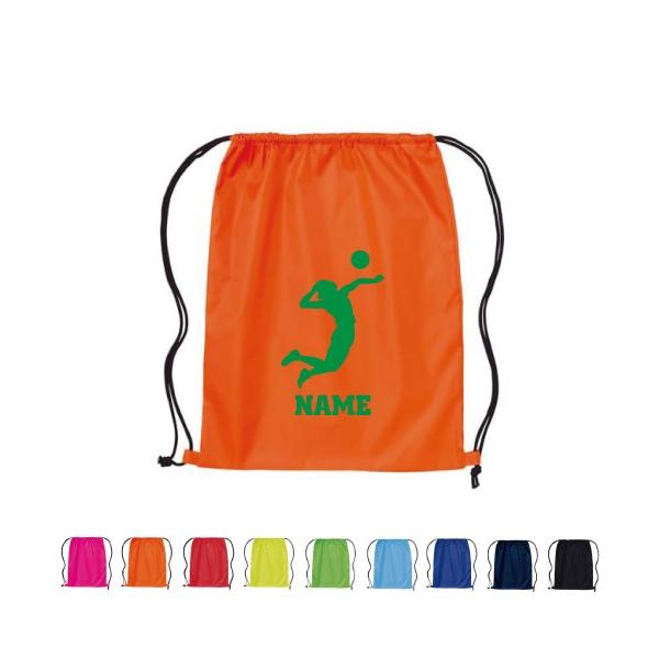 名入れランドリーバッグとは？ポリエステルのナップサック（リュックサック）。スポーツ別のシルエットにお名前が入れられるので、運動部などの部活のチーム名や学校名を入れたり、同好会などの名称を入れたりとさまざまな使い方が考えられ、とても人気の高い...