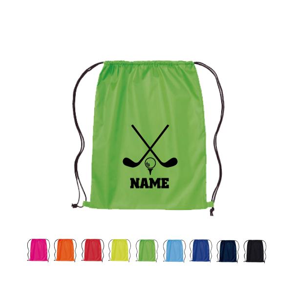 名入れランドリーバッグとは？ポリエステルのナップサック（リュックサック）。職業別のシルエットにお名前が入れられるので、部活のチーム名や学校名を入れたり、同好会などの名称を入れたりとさまざまな使い方が考えられ、とても人気の高い商品です。