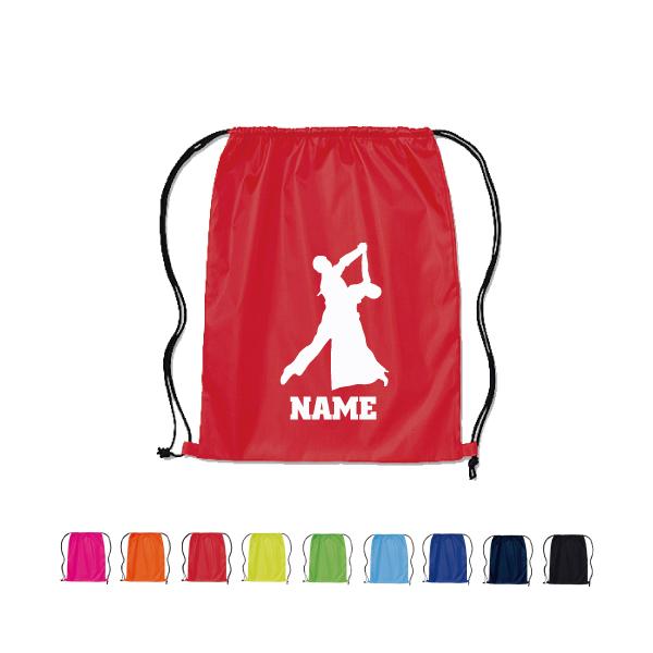 名入れランドリーバッグとは？ポリエステルのナップサック（リュックサック）。職業別のシルエットにお名前が入れられるので、部活のチーム名や学校名を入れたり、同好会などの名称を入れたりとさまざまな使い方が考えられ、とても人気の高い商品です。