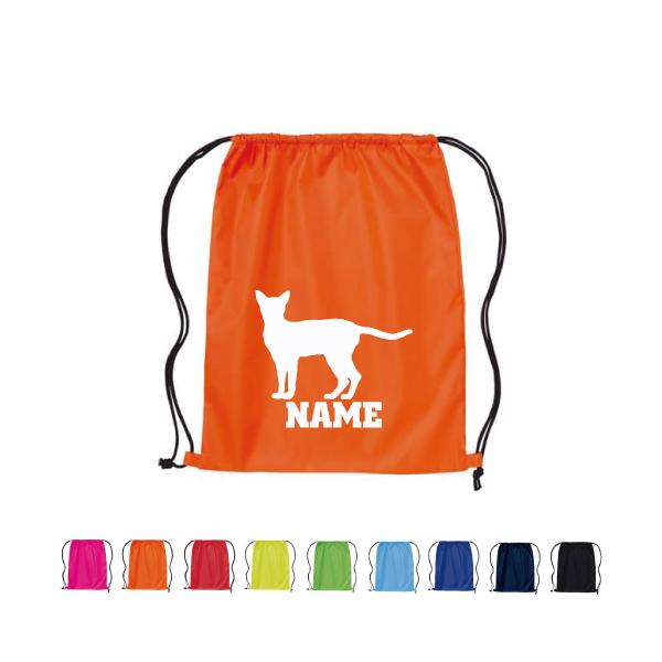 名入れランドリーバッグとは？ポリエステルのナップサック（リュックサック）。職業別のシルエットにお名前が入れられるので、部活のチーム名や学校名を入れたり、同好会などの名称を入れたりとさまざまな使い方が考えられ、とても人気の高い商品です。