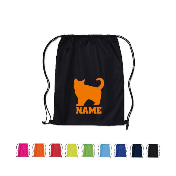 名入れランドリーバッグとは？ナイロンのナップサック（リュックサック）。職業別のシルエットにお名前が入れられるので、部活のチーム名や学校名を入れたり、同好会などの名称を入れたりとさまざまな使い方が考えられ、とても人気の高い商品です。