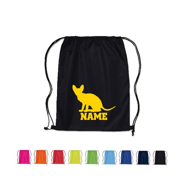名入れランドリーバッグとは？ポリエステルのナップサック（リュックサック）。職業別のシルエットにお名前が入れられるので、部活のチーム名や学校名を入れたり、同好会などの名称を入れたりとさまざまな使い方が考えられ、とても人気の高い商品です。