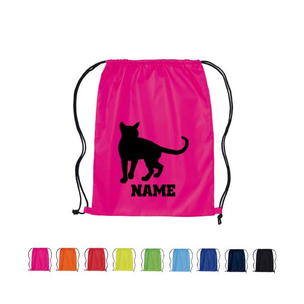 名入れランドリーバッグとは？ポリエステルのナップサック（リュックサック）。職業別のシルエットにお名前が入れられるので、部活のチーム名や学校名を入れたり、同好会などの名称を入れたりとさまざまな使い方が考えられ、とても人気の高い商品です。