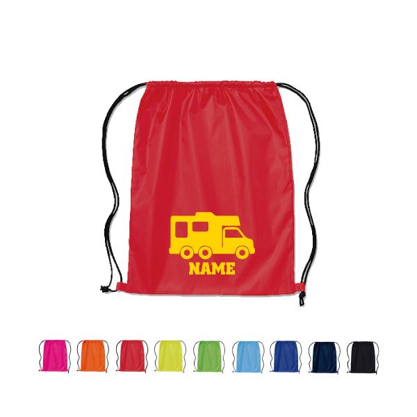 名入れランドリーバッグとは？ポリエステルのナップサック（リュックサック）。職業別のシルエットにお名前が入れられるので、部活のチーム名や学校名を入れたり、同好会などの名称を入れたりとさまざまな使い方が考えられ、とても人気の高い商品です。