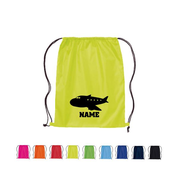 名入れランドリーバッグとは？ポリエステルのナップサック（リュックサック）。職業別のシルエットにお名前が入れられるので、部活のチーム名や学校名を入れたり、同好会などの名称を入れたりとさまざまな使い方が考えられ、とても人気の高い商品です。