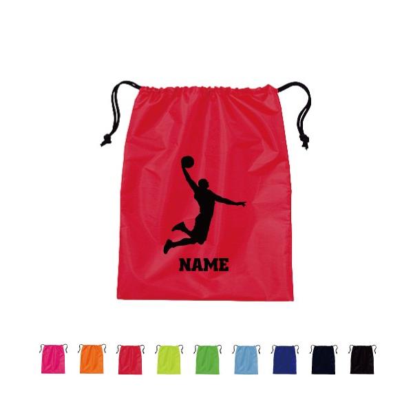 名入れシューズバッグとは？巾着タイプのポリエステルバッグ。室内履きや外履きの専用シューズなどを入れるのに最適なバッグです。スポーツ別のシルエットにお名前が入れられるので、運動部などの部活のチーム名や学校名を入れたり、同好会などの名称を入れた...