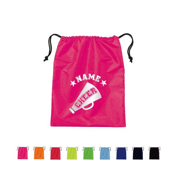 名入れシューズバッグとは？巾着タイプのポリエステルバッグ。室内履きや外履きの専用シューズなどを入れるのに最適なバッグです。スポーツ別のシルエットにお名前が入れられるので、運動部などの部活のチーム名や学校名を入れたり、同好会などの名称を入れた...