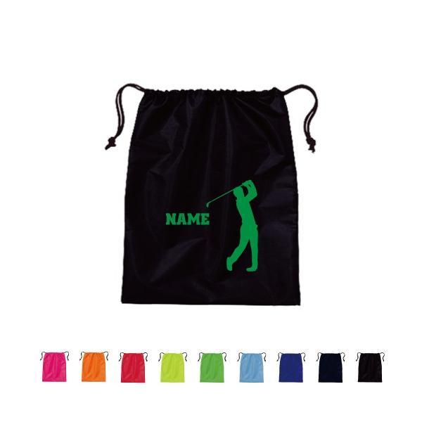 名入れシューズバッグとは？巾着タイプのポリエステルバッグ。室内履きや外履きの専用シューズなどを入れるのに最適なバッグです。スポーツ別のシルエットにお名前が入れられるので、運動部などの部活のチーム名や学校名を入れたり、同好会などの名称を入れた...