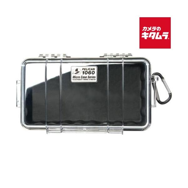 【発売日：2025年02月13日】[送料無料][保護ケース`カメラバッグ`カメラケース`PERICAN`ペリカン1060マイクロケースブラッククリア[1060-025-100]]