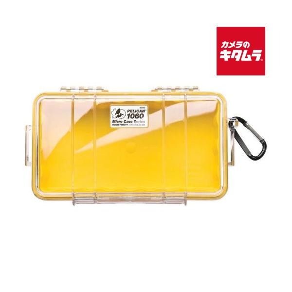 【発売日：2025年02月13日】[送料無料][保護ケース`カメラバッグ`カメラケース`PERICAN`ペリカン1060マイクロケースイエロークリア[1060-027-100]]