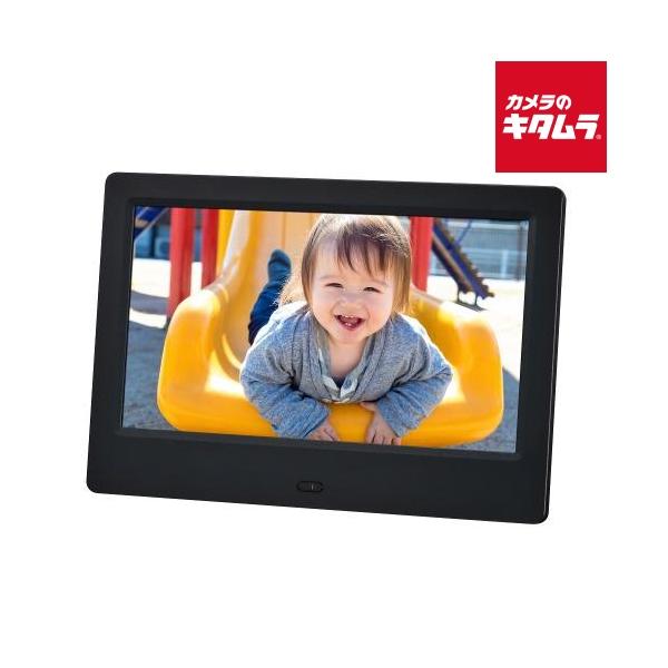 【発売日：2024年02月22日】[送料無料][`greenhouse`グリーンハウスGH-DF7T-BK7インチデジタルフォトフレームブラック`]