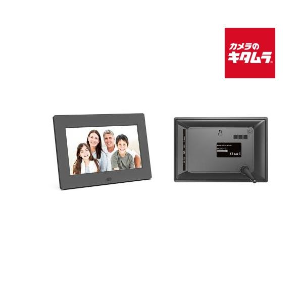 【発売日：2024年03月12日】[送料無料][写真立て`フォトフレーム`keian`恵安`ケイアンKDP07-N01-BKデジタルフォトフレーム7インチブラック]