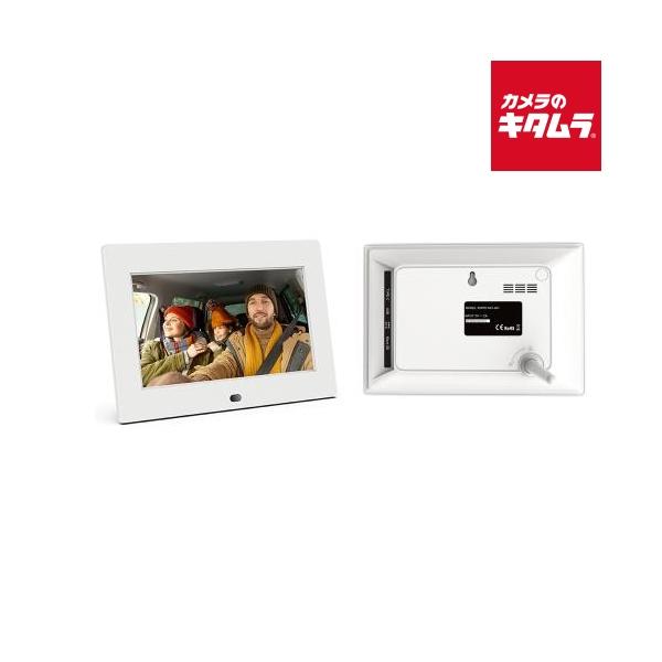 【発売日：2024年03月12日】[送料無料][写真立て`フォトフレーム`keian`恵安`ケイアンKDP07-N01-WHデジタルフォトフレーム7インチホワイト]