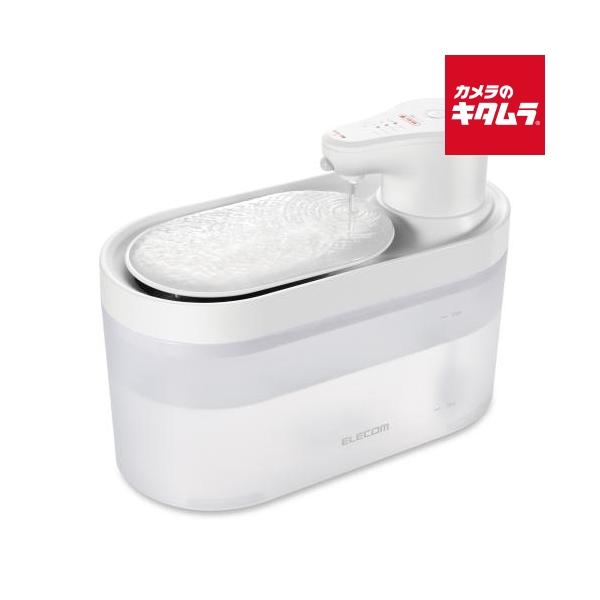 【発売日：2025年08月04日】[送料無料][elecom`ペット用品`自動給餌器`1ボウル`タイマー機能付`録音機能付`ホワイト]