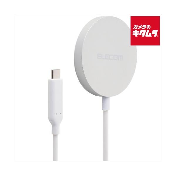 【発売日：2025年11月19日】[送料無料][`elecom`エレコム`W-MA12SV`マグネットQi2.2規格対応ワイヤレス充電器`25W`卓上`1m`シルバー`ワイヤレス充電器`Qi2`磁気充電`スマートフォン充電`USB Type...