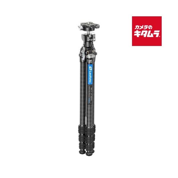 【発売日：2023年02月22日】[送料無料][WideTrade`ワイドトレード`leofoto`レオフォトLY-224C+LH-25R(BK)カーボン三脚ブラック]