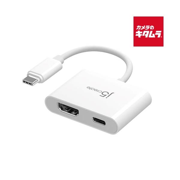 【発売日：2024年06月28日】[送料無料][`ジェイファイブクリエイト`USB-CtoHDMI+PD`2in1マルチアダプター`]