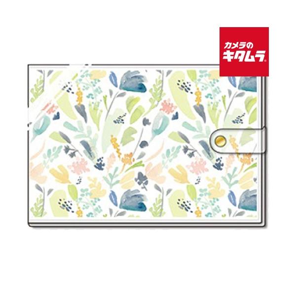【発売日：2016年08月24日】[3,980円(税込)以上のご注文で送料無料][`nakabayashi`ナカバヤシアカ-PVKG-201-3カバーポケットアルバムKG判20枚グリーンフラワー`ハガキサイズ`ポストカードサイズ`年賀状`は...