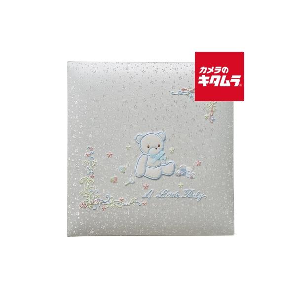 【発売日：2017年03月27日】[送料無料][nakabayashi`ベビー`出産`お祝い`記念`プレゼント`ナカバヤシアH-LB-700-Bフエルアルバム誕生用リトルベビーブルーLサイズ8枚フリータイプ`育児記録]