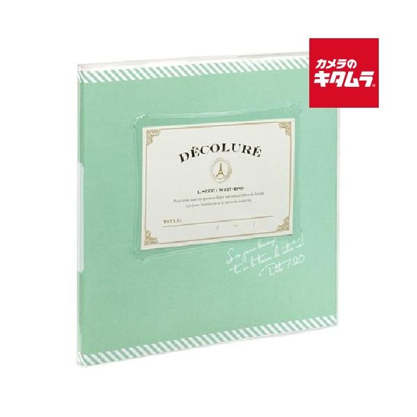 【発売日：2013年09月11日】[3,980円(税込)以上のご注文で送料無料][`nakabayashi`ナカバヤシかけるーの台紙アルバムデコルーレブックタイプスクエアMグリーンアK-MB-201-G`かける〜の`フリー台紙`]