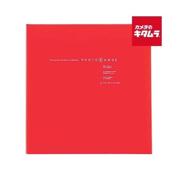 【発売日：2011年05月23日】[3,980円(税込)以上のご注文で送料無料][nakabayashi`アルバム`Lサイズ`写真収納`ナカバヤシフエルアルバム白フリー台紙20枚フォトレンジ20L-92-Rレッド]