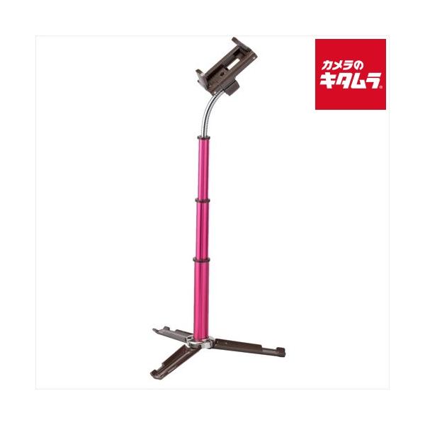 【発売日：2017年05月19日】[送料無料][`FaithPhoto`velbon`ベルボンPHS2テーブルトップスマートフォンスタンドCoralRed`スマホスタンド`スマホ三脚`スマートフォンスタンド`スマートフォン三脚`自撮り`セル...