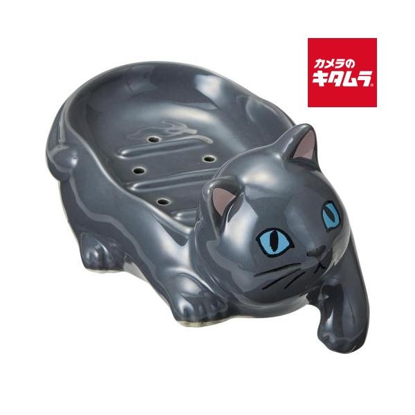 【発売日：2024年12月02日】[3,980円(税込)以上のご注文で送料無料][`setocraft`SOAPDISH`石鹸ケース`石けん` ネコ`クロネコ`黒猫`キャット`CAT`]