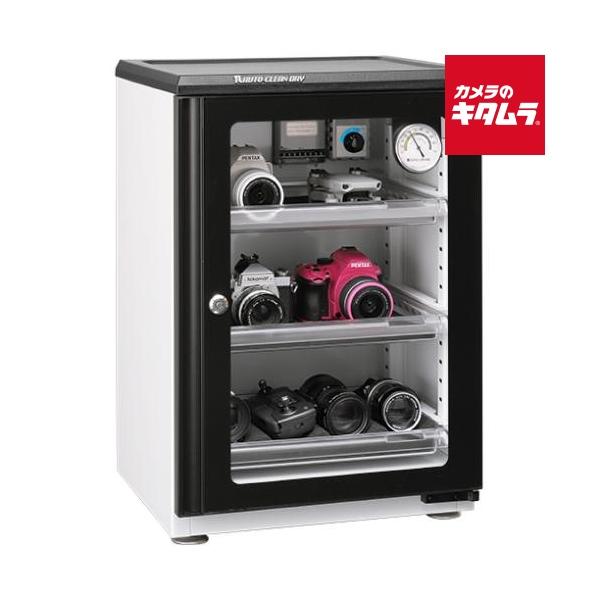 【発売日：2023年08月23日】[送料無料][`toyoliving`梅雨`カビ`カメラ保管庫`東洋リビングED-80CAT2(BW)オートクリーンドライ防湿庫77L[メーカー直送]]