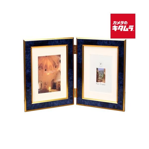 【発売日：2023年11月20日】[3,980円(税込)以上のご注文で送料無料][vanjoh`banjyo`写真立て`写真フレーム`フォトフレーム`万丈ペアフレーム2LWクラシックタテブルーペアフレーム2LWクラシックタテブルー]