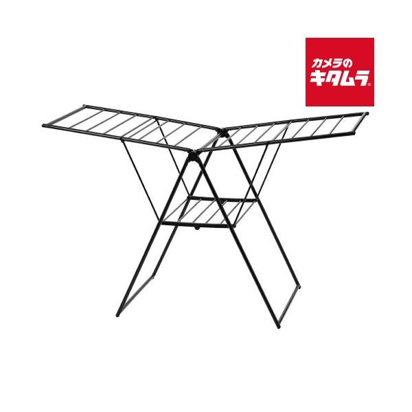 【発売日：2024年03月28日】[送料無料][IRISOHYAMA`洗濯物`物干し竿`アイリスオーヤマKTSM-157B多機能スタイル物干しブラック`]