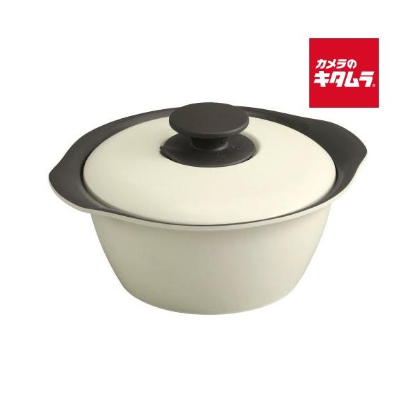 【発売日：2024年03月28日】[送料無料][IRISOHYAMA`なべ`セラミックコーティング`無水調理`ガス対応`IH対応`アイリスオーヤマMKS-20無加水鍋20cmディープアイボリー`]