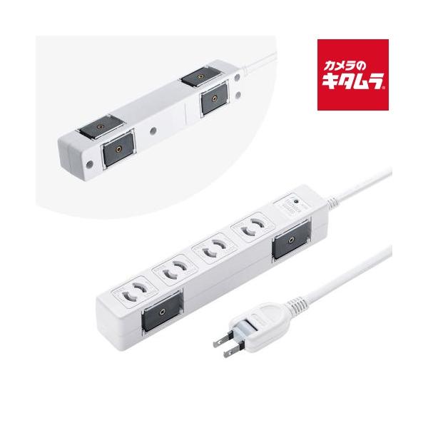 【5個セット】 サンワサプライ 雷ガードタップ TAP-SPWMG24-5X5(代引不可)【送料無料】 SANWA SUPPLY（サンワサプライ） TAP-SPWMG24-5 雷ガードタップ（2P・4