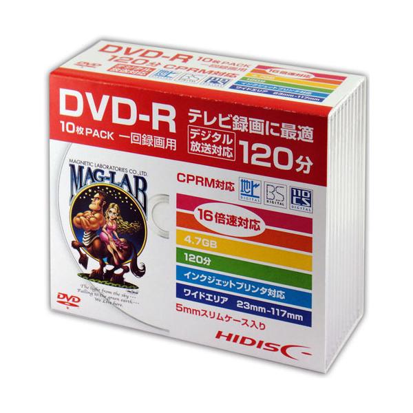 【発売日：2018年03月14日】[8,000円(税込)以上のご注文で送料無料][`MagneticLaboratories`maglabo`磁気研究所HDDR12JCP10SCHDDVD-R10PDVD-R録画用120分16倍速10枚5m...