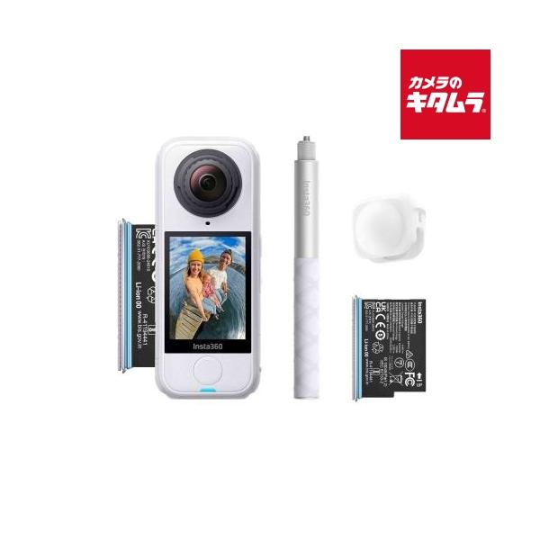【発売日：2025年10月29日】[送料無料][`Insta360X4AirStarterBundleArcticWhite（CINSAAFA-SE17）`インスタ`X4エアー`スターター`グラファイトブラック`]