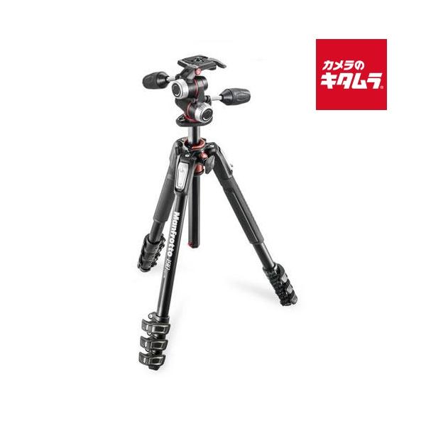 【発売日：2014年04月30日】[送料無料][`manfrotto`マンフロットMK190XPRO4-3W190プロアルミニウム三脚4段＋RC2付3ウェイ雲台キット]