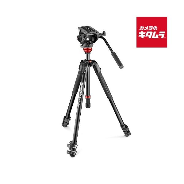 【発売日：2019年04月12日】[送料無料][`manfrotto`マンフロットMVK500190XVMVH500AHビデオ雲台+レベリング付きアルミ三脚`]