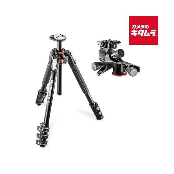 【発売日：2020年07月07日】[送料無料][Manfroto`マンフロットJP-MK190A4-3WGXPROギア雲台+190プロアルミ4段三脚]
