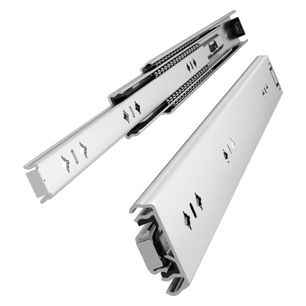 カラー：幅53mmサイズ：350mm重量用スライドレール、120kg/ペアの最大容量負荷です。長さが長くなると耐荷重能力が低下になって、ご注意ください。モデル: VA2053。 VD2053との違いは、これにはロックがないことです。3段引き...