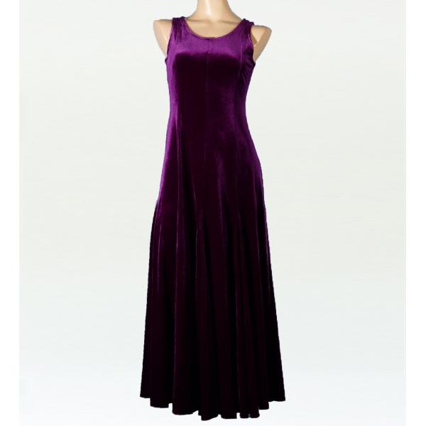 無地の伸縮性のあるベルベット素材を使用したワンピースドレスです。着やすく踊りやすいのが特徴です！！着丈：133cm適応ヌード寸法：バスト80〜93cm／ ウエスト60〜73cm／ ヒップ86cm〜99cm素材：ポリエステル100%※生産ロッ...