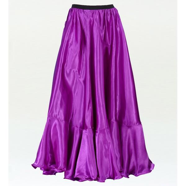 フラメンコ ファルダのボリュームを出したい方におすすめです！！サテン地のペチコートは軽く、裾にフリルとワイヤーが入ってボリュームが出ます。ウエスト総ゴムタイプです。スカート丈：90cm適応ヌード寸法：ウエスト59.5cm〜78cm／ ヒップ...