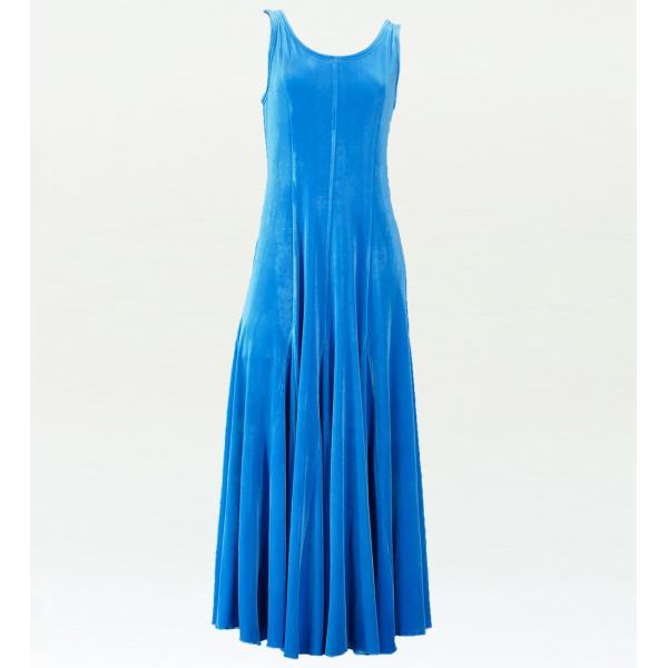 無地の伸縮性のあるベルベット素材を使用したワンピースドレスです。着やすく踊りやすいのが特徴です！！着丈：133cm適応ヌード寸法：バスト80〜93cm／ ウエスト60〜73cm／ ヒップ86cm〜99cm素材：ポリエステル100%※生産ロッ...