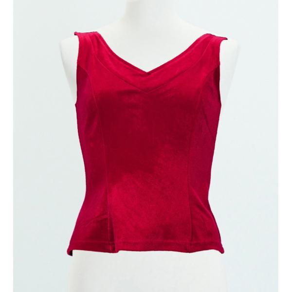 伸縮性のある高級ベルベットを使用したブラウスです。着やすく踊りやすいのが特徴です！！※生産ロットによって仕様変更がある場合がございますのでご了承ください。 ※入荷時期によって色味が若干異なる場合がございますのでご了承ください。身丈：51cm...