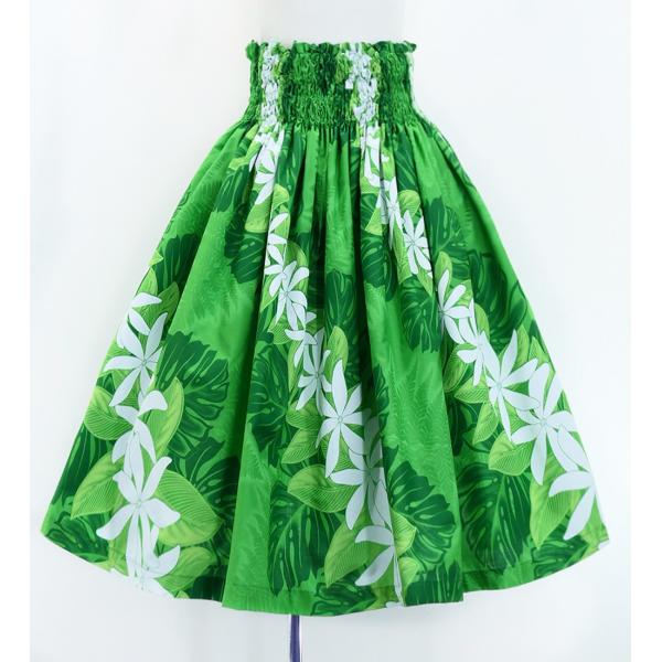 フラダンス パウスカート シングル78cm丈 グリーン 2908※こちらの商品は発送までに15営業日前後のお時間をいただく場合があります。ハワイより直輸入のT/C ポリコットンハワイアンファブリックを高品質な国内自社工場で縫製。身長の高めの...