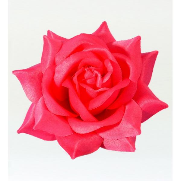 ローズヘアクリップはフラメンコには欠かせないアイテム！！大きめのシングルローズのヘアクリップはコーディネートしやすく納得の価格でとてもお勧めです。（2個以上のご注文の場合、梱包はまとめさせていただきます。）サイズ：14×14cm※生産ロット...