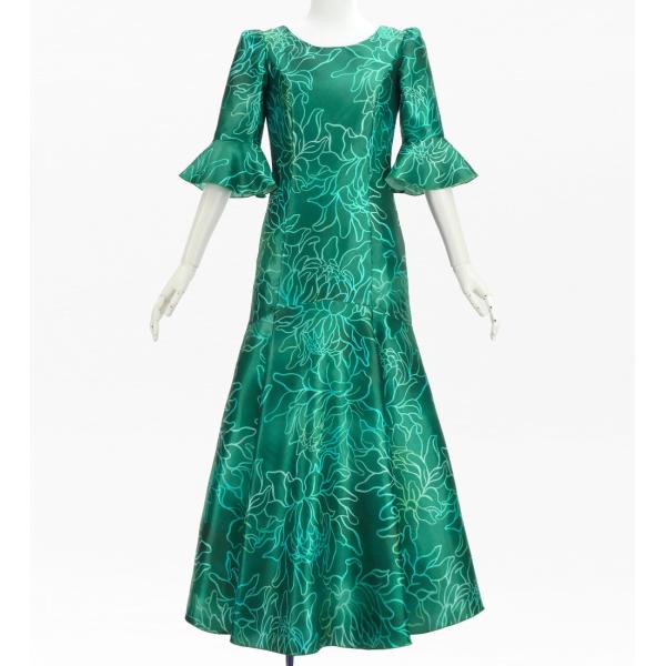 ハワイアンプリント シャンタン生地の日本製フラドレス J3266gr15営業日前後の発送となります。お急ぎの方はemika本店または姉妹店EGL TOKYOで「お急ぎ発送サービス」をご利用ください。★emikaオリジナルデザイン★生地から縫...